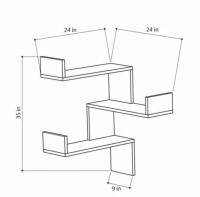 China Adjustable Wooden Wall Shelf for Custom Logo Size Decorative Modern Home Furniture for sale