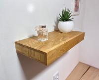 China Floating Secret Compartment Shelf Description for Organizing Valuables in Rustic Oak for sale