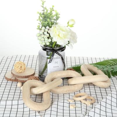 China Modern Farmhouse Room Decor Decorative Wood Chain Link for Indoor and Outdoor Spaces for sale