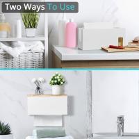 China Modern Design Style White Wooden Bathroom Paper Towel Dispenser with Lid High Quantity for sale