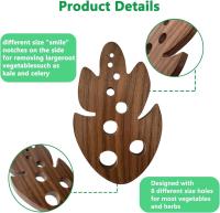 China OEM/ODM Acceptable Bamboo Herb Peeler for Stripping Kale Chard Collard Greens 8 Holes for sale