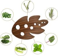 China OEM/ODM Acceptable Bamboo Herb Peeler for Stripping Kale Chard Collard Greens 8 Holes for sale
