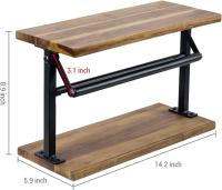 China Upgrade Your Kitchen with This Solid Acacia Wood Paper Towel Holder and Top Display Shelf for sale