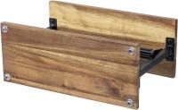 China Upgrade Your Kitchen with This Solid Acacia Wood Paper Towel Holder and Top Display Shelf for sale
