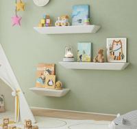 China Y Mail Packing Modern Custom Logo Set Of 2 Wall Mounted Floating Shelves For Wall Decor for sale