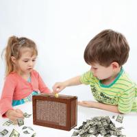 China OEM/ODM Acceptable Wooden Cash Savings Money Saver with Natural Color and Standards for sale