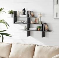 China Houseplants Decor Customized Storage Two-Tier Wall Shelf for Living Room Furniture for sale