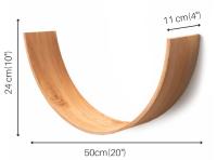 China Curved Wooden Shelf Toilet Paper Holder The Perfect Combination of Form and Function for sale