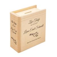 China Save Money and the Environment with our Bamboo Wooden Cash Savings Challenge Box for sale