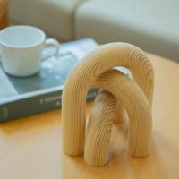 China Europe Regional Feature Wooden Knot Chain Link Decor for Home Office Living Room Decorations for sale
