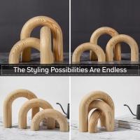 China Europe Regional Feature Wooden Knot Chain Link Decor for Home Office Living Room Decorations for sale