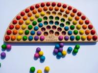China Handmade Wooden Montessori Rainbow Color Learning Toy for 2-4 Years Old As Your Request for sale