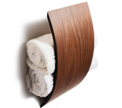 China Functional Design Wooden Towel Shelf with Customized Logo and Multifunctional Design for sale