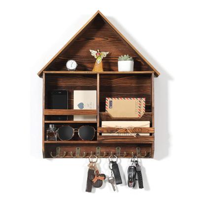 China Upgrade Your Entryway Decor with Our BAMBOO Wall Mount Key and Mail Holder 41x13.5x2cm for sale