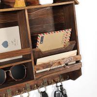China Upgrade Your Entryway Decor with Our BAMBOO Wall Mount Key and Mail Holder 41x13.5x2cm for sale