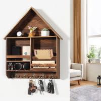 China Upgrade Your Entryway Decor with Our BAMBOO Wall Mount Key and Mail Holder 41x13.5x2cm for sale