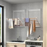 China Multifunctional Foldable Wooden Clothing Dryer Racks Wall Mounted Clothes Drying Rack for sale