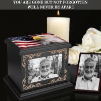 China Unique Photo Frame Cremation Urns for Human Ashes Printing Silk-screen Printing for sale