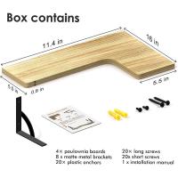 China Wall Mounted BAMBOO Floating Shelves for Removing Home Decoration Pieces in Bathroom for sale