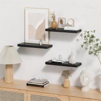 China Wall Mounted BAMBOO Floating Shelves for Removing Home Decoration Pieces in Bathroom for sale