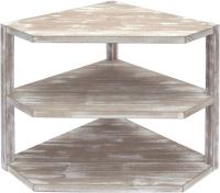 China Wooden Kitchen Counter Corner Rack 3 Layer Storage Organizer for Cooking Supplies for sale