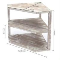China Wooden Kitchen Counter Corner Rack 3 Layer Storage Organizer for Cooking Supplies for sale