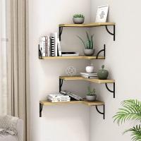 China Custom Heavy Duty Rustic Iron Metal Scaffold Shelf Bracket for DIY Storage Solutions for sale