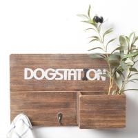 China Black Modern Decoration Wooden Square Cube Floating Wall Shelf with Customized Logo for sale