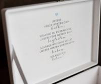 China Africa Regional Feature Custom Logo Memory Wooden Box for Love Theme Collection for sale