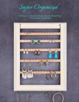 China Non-folding Rack Earring Holder Wall Jewelry Display with Bracelet Necklace Holder and Rod for sale