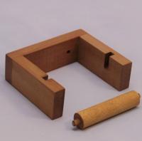China As your request Handmade Wooden Bathroom Towel Holder Bathroom toilet paper Wall Shelf for sale