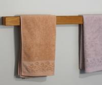 China As your request Handmade Wooden Bathroom Towel Holder Bathroom toilet paper Wall Shelf for sale