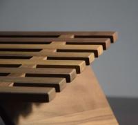 China Wooden Walnut Laptop Stand Customized Logo Wood Handcrafted Laptop Riser and Holder for sale