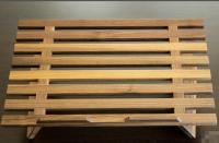 China Wooden Walnut Laptop Stand Customized Logo Wood Handcrafted Laptop Riser and Holder for sale