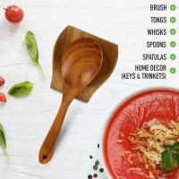 China Gift Craft Industrial Acacia Wood Spoon Holder Rest for Kitchen Non Slip Silicone Feet for sale