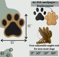 China Dog Nail Scratch Board Scratch Pad for Dogs As your request Decorative Bamboo Paw Print for sale