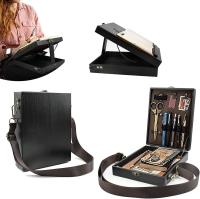 China Embossing Multi-Function Portable Wooden Desktop Painting Drawing Easel with Storage Box for sale