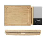 China Multifunctional Bamboo Smart Chopping Cutting Board 8 In 1 Meal Prep System Square for sale