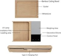 China Multifunctional Bamboo Smart Chopping Cutting Board 8 In 1 Meal Prep System Square for sale