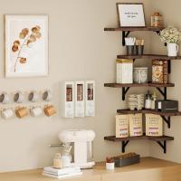 China Bathroom Storage Racks Hanging Mounted Wall Shelf with Holding Kitchen Appliance for sale