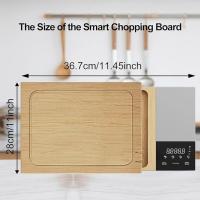China Multifunctional Bamboo Smart Chopping Cutting Board 8 In 1 Meal Prep System Square for sale