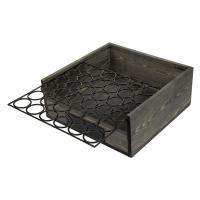China OEM ODM Accepted Wood/beech Wooden Egg Holder with Metal Storage Box Wooden Crates for sale