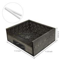 China OEM ODM Accepted Wood/beech Wooden Egg Holder with Metal Storage Box Wooden Crates for sale