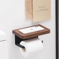 China Wooden Storage Holders Racks Wall Mounted for Small Items in Bathroom Kitchen Bedroom for sale
