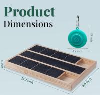 China OEM Wooden Dog Nail Scratch Box with Food Divider Customized Logo Pine Wood Box for sale