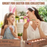 China Rustic Wooden Egg Crate for 12 Fresh Eggs Stackable Customized Designs Storage Box for sale