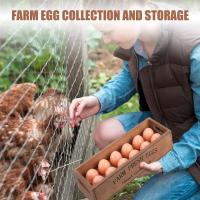 China Rustic Wooden Egg Crate for 12 Fresh Eggs Stackable Customized Designs Storage Box for sale