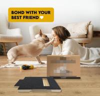 China OEM Dog Scratch Pad With Treat Box Dog Nail Scratch Board With Handle Cat Scratching Board for sale
