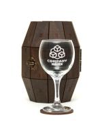 China Customized Logo Acceptable Wooden Barrel with Personalized Engraving Corporate Gifts for sale