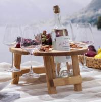 China Foldable Serving Tray Portable Wine Table with Save Space Function and Customized Logo for sale
